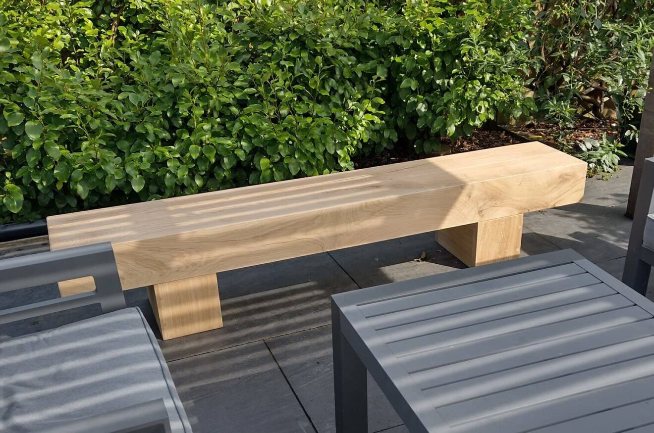 Oak Cremation Bench - Urns for Ashes
