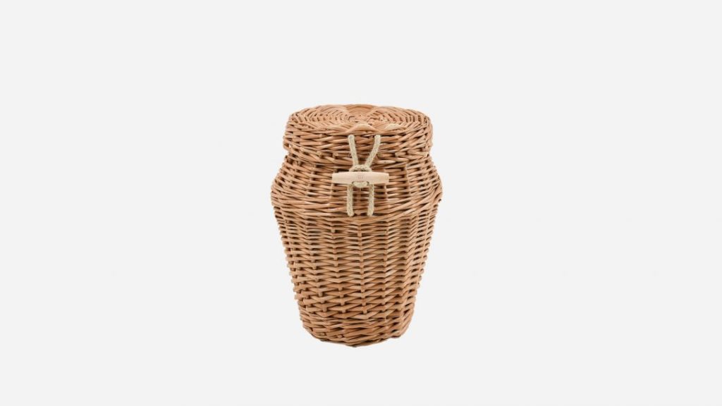 Round Willow Casket for Ashes - Urns for Ashes